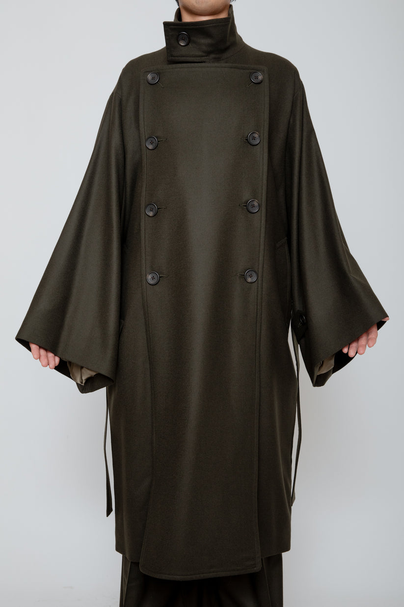 SOKUTAI COAT / DARK OLIVE – RAINMAKER KYOTO