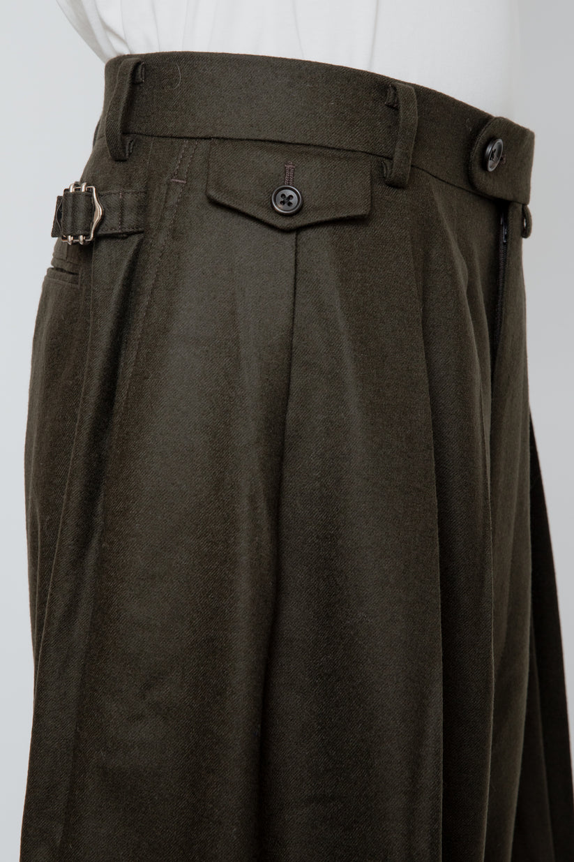 HAKAMA TROUSERS / DARK OLIVE – RAINMAKER KYOTO